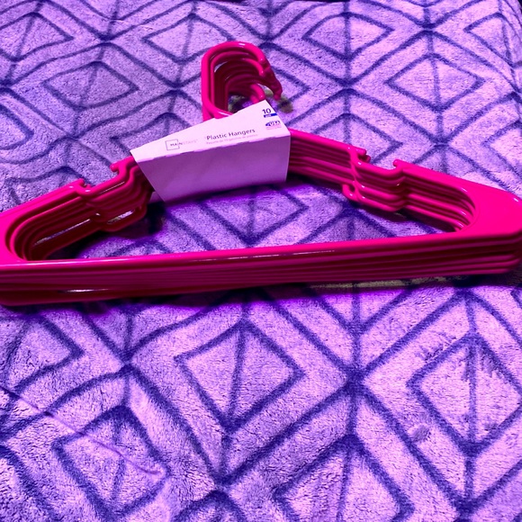 Other | Plastic Pink Hangers | Poshmark